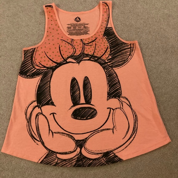 Disney | Tops | Disney Minnie Mouse Shirt Tank Top With Flare | Poshmark